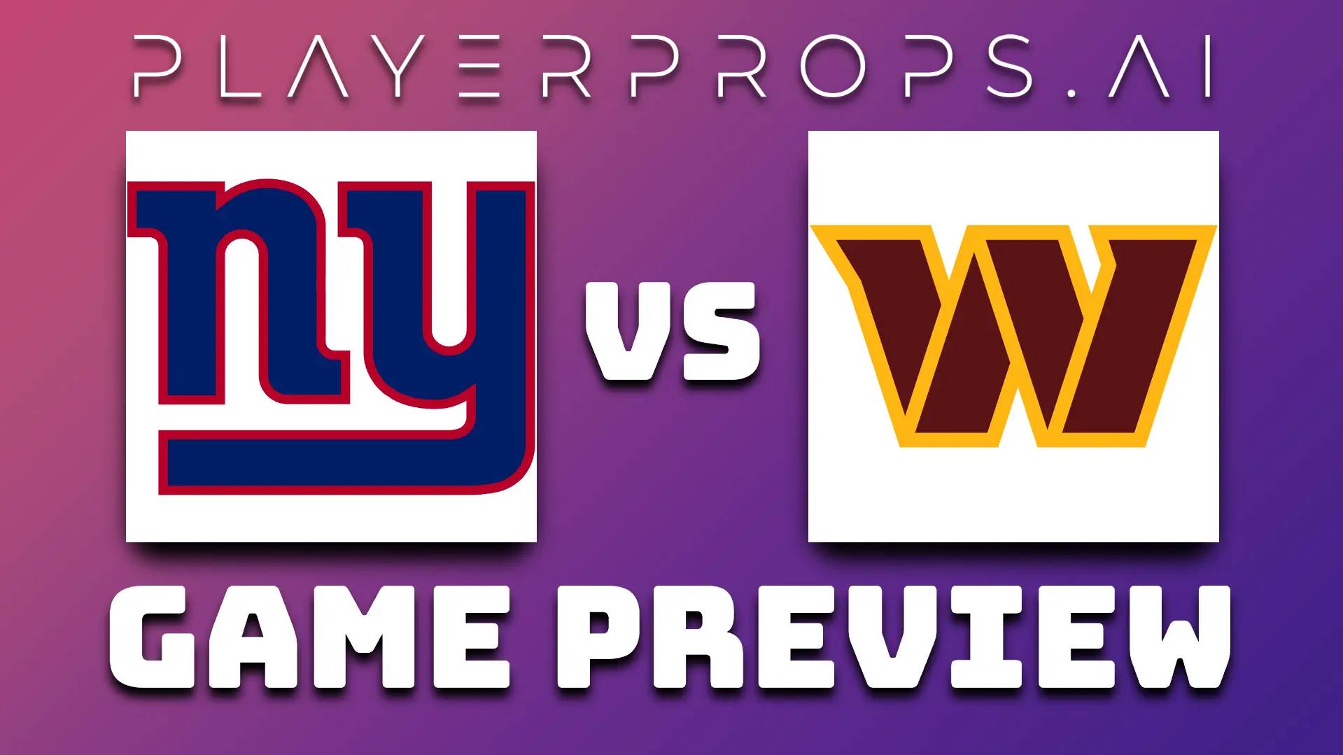 Giants vs. Commanders Prop Bets & AI Predictions (Sep 7, 2025 ...
