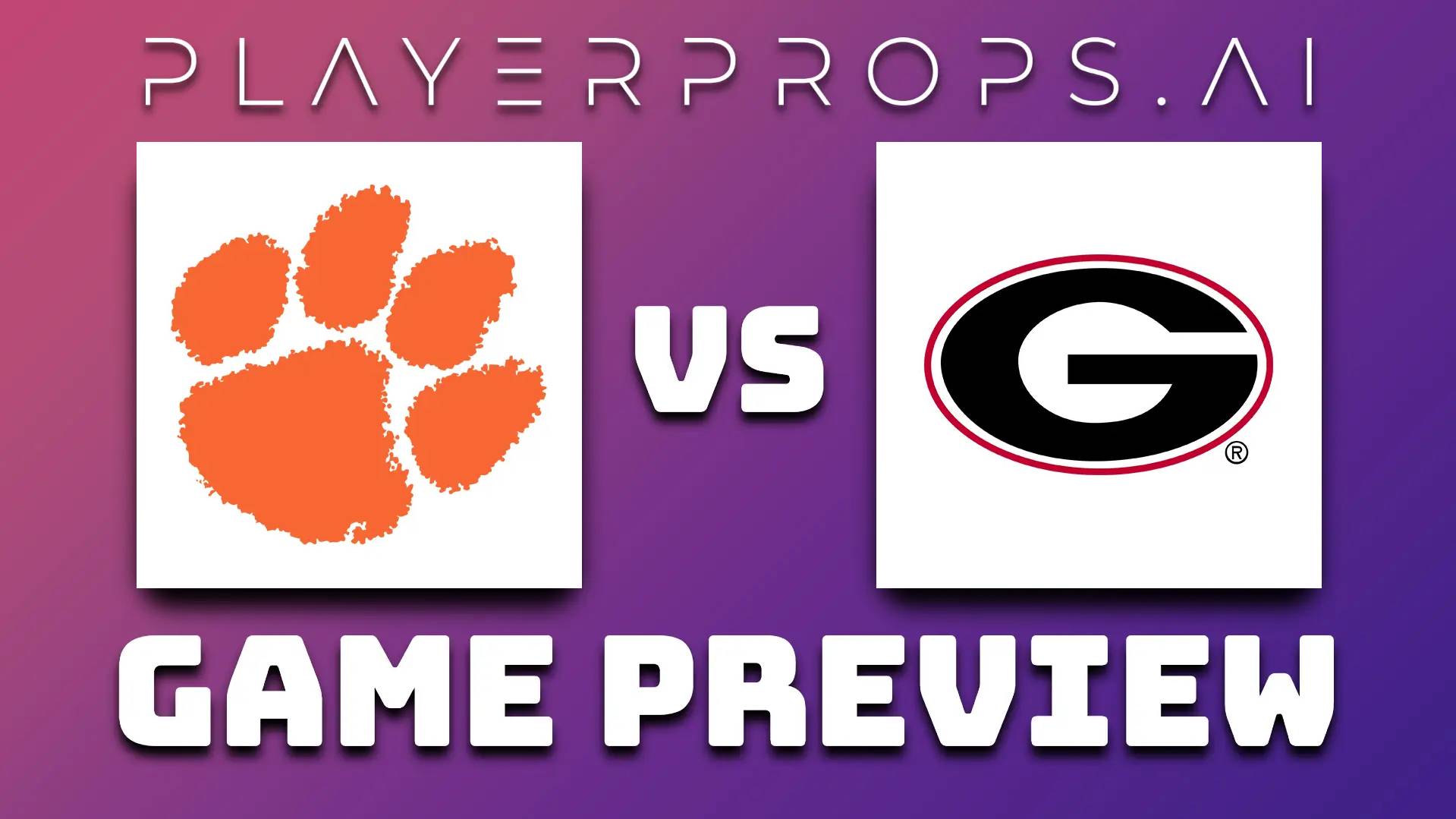 Clemson vs. Georgia Prop Bets & AI Predictions (Nov 23, 2025 ...